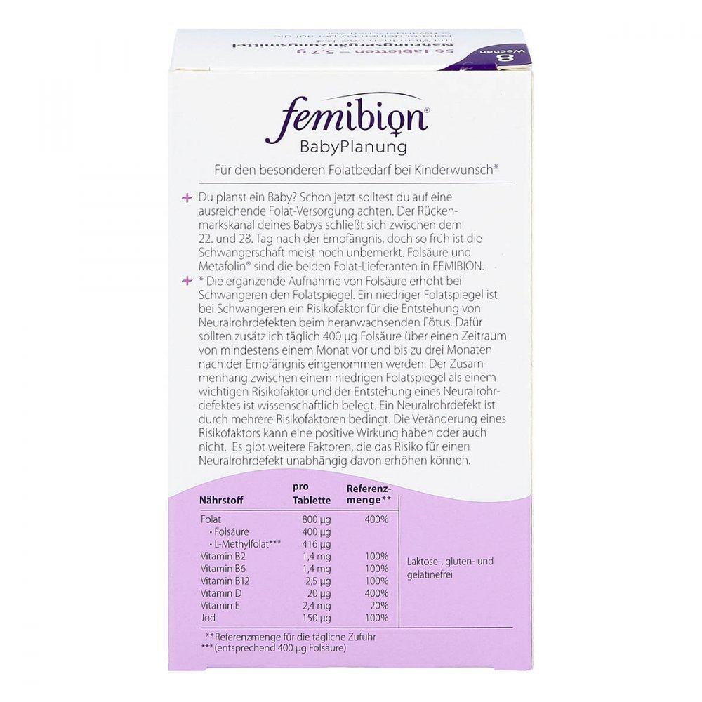 [USD 45.36] German Femibion 0 section 28 tablets prepared for pregnancy ...