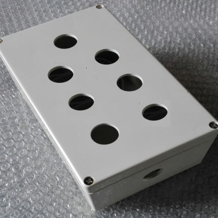 7孔鑄鋁按鈕盒 戶外 BOL-231-K07-B30 控制盒 直徑22 雙排盒