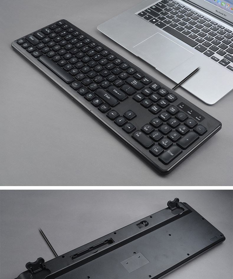 AOC KB100 有线键盘静音家用办公游戏USB接口笔记本台式电脑通用-阿里巴巴