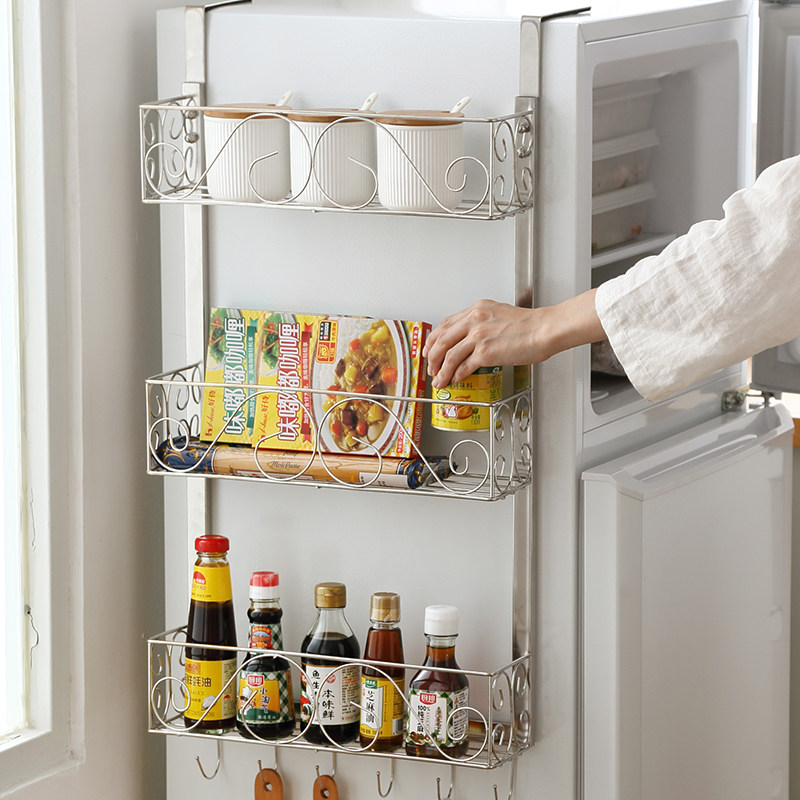 [USD 53.43] (clearance ) refrigerator rack side wall-mounted ...