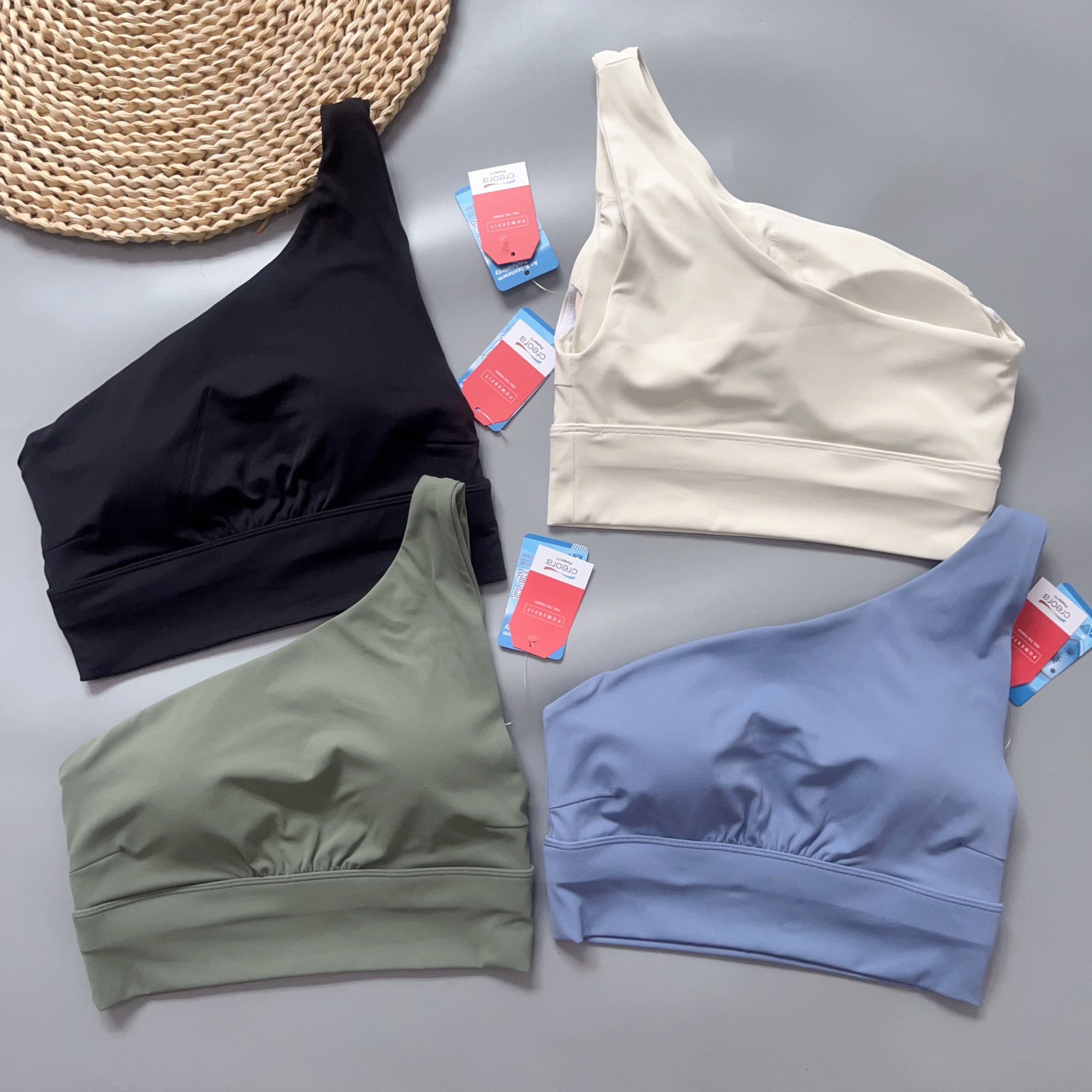 Sexy one-shoulder sports bra: show off your perfect back, help you burn ...