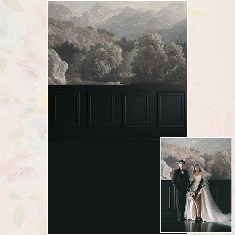📸 A must-have for wedding photography: european palace retro background 📸