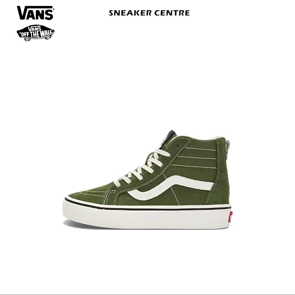 Vans SK8 Zip 休闲百搭绿色高帮板鞋：孩子穿了都说好，妈妈买来不后悔！-童鞋-淘宝好物网