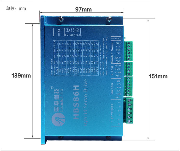 深圳雷赛混合伺服驱动器HBS86H 新款闭环电机驱动器CL86H原装全新-阿里巴巴