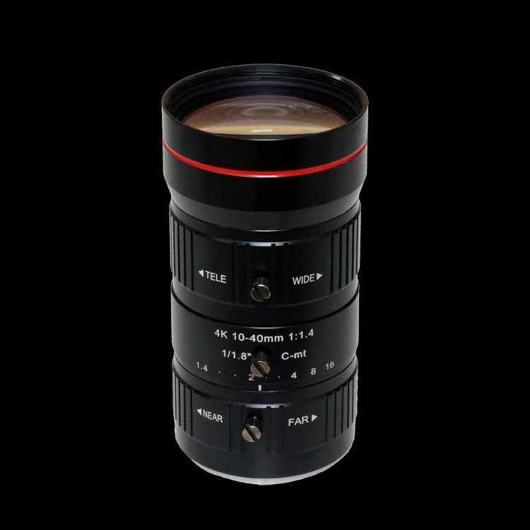 4K HD 8MP industrial lens 1 1 8 rake surface 10-40mm machine vision ...
