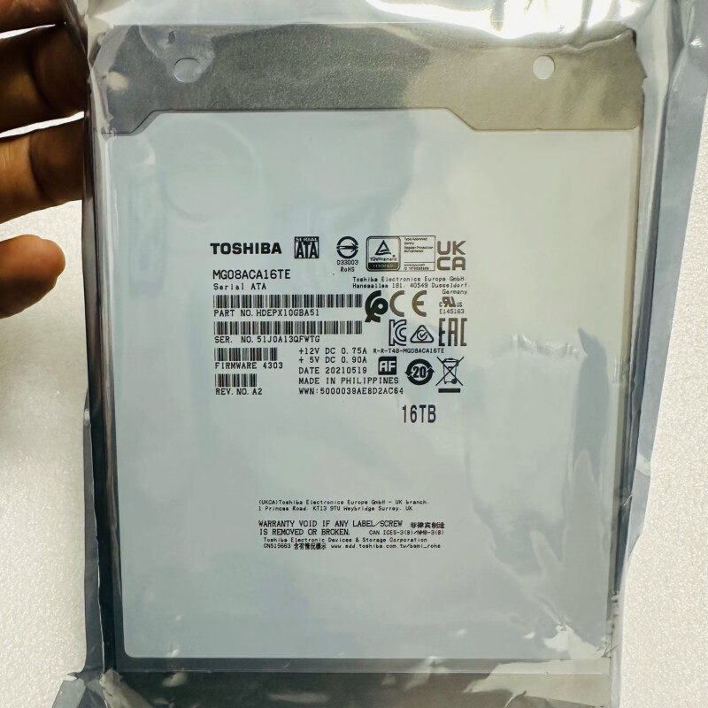 全新东芝MG08ACA16TE 16TB氦气硬盘：企业级存储王者，海量数据的守护神！-企业级硬盘-淘宝好物网