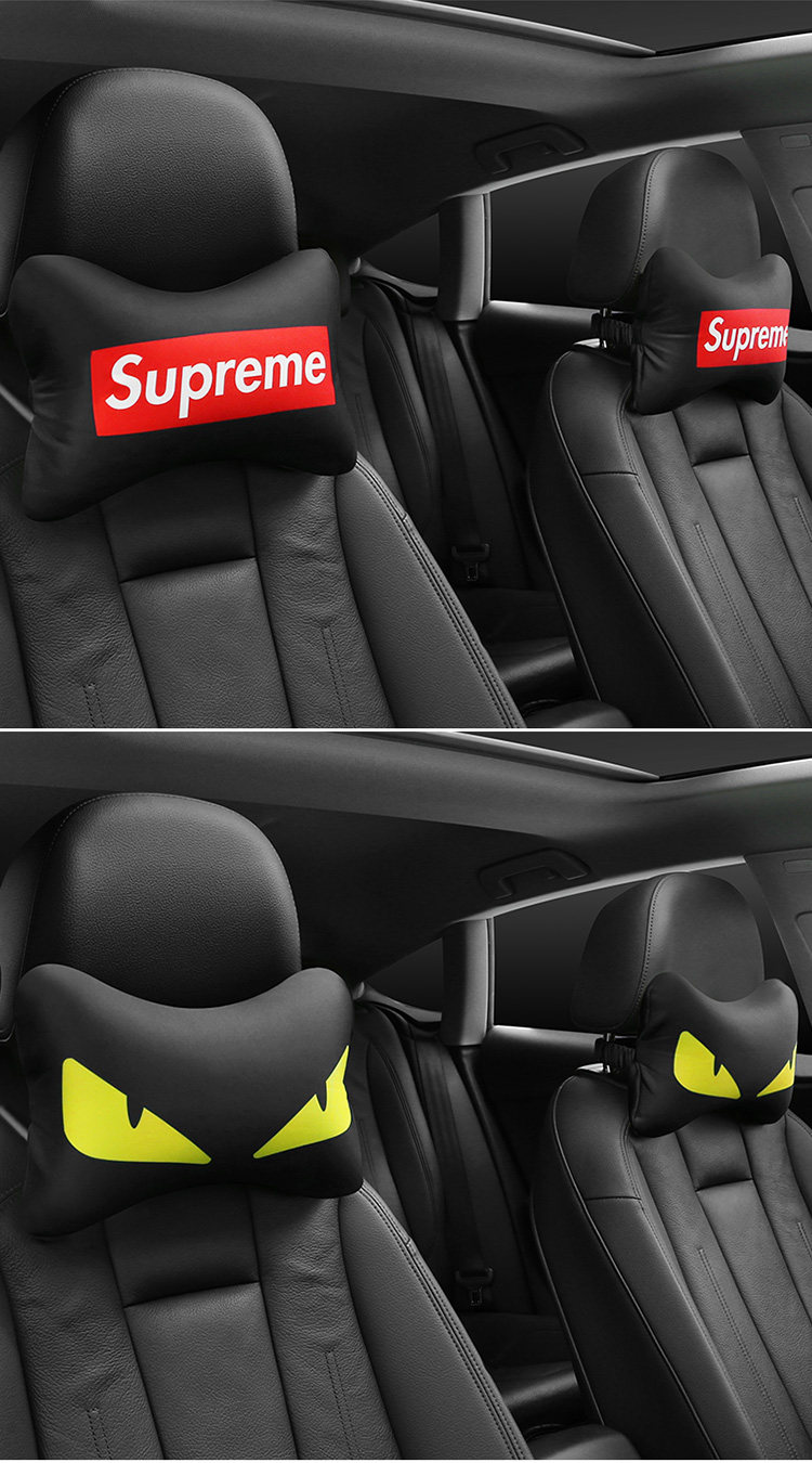 Car headrest cartoon pillow car memory foam for all seasons universal ...