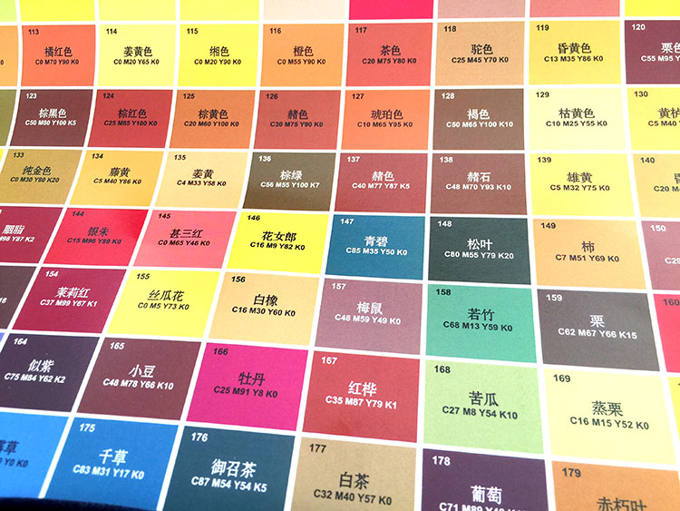 [USD 6.88] Chinese Color Name Poster Color Matching Treasure ...