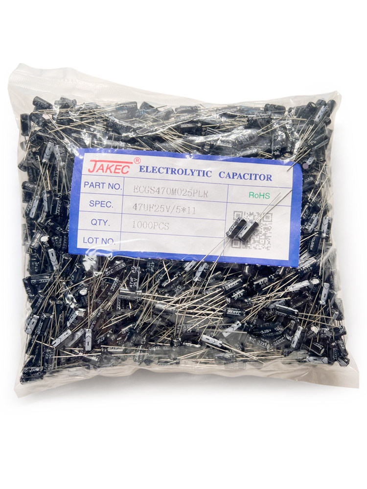 电子元件狂热粉必看！JAKEC原装铝电解电容器25V47UF，性能与性价比的双重暴击💥_电容器_淘宝数码网