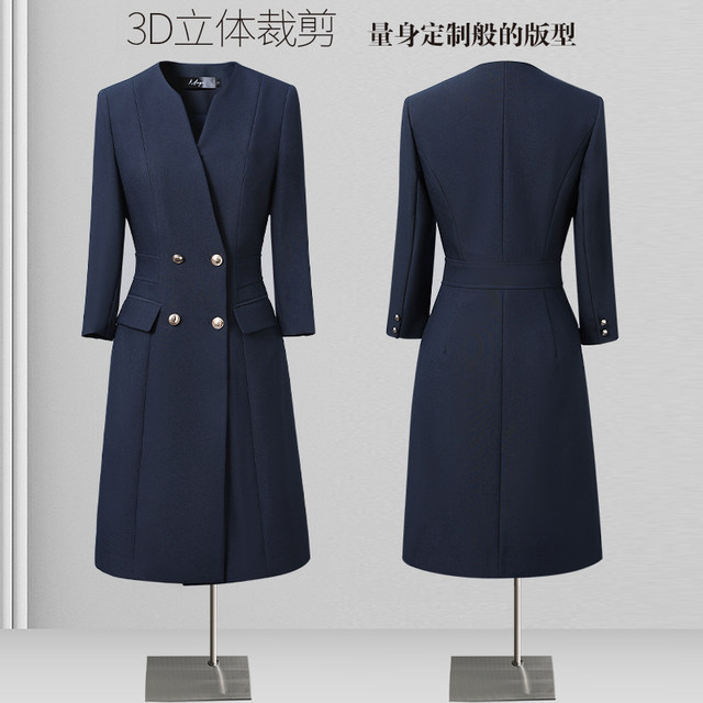 Professional dress high -level women's clothing seven -point sleeveless ...