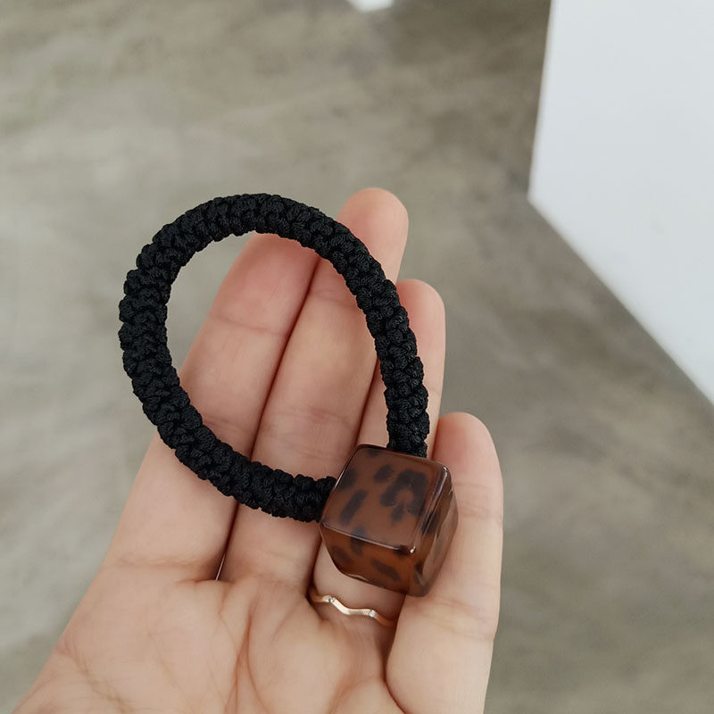 [USD 5.67] Bao WEN Hair Strap Horsetail Hair Strap Korean Black ...