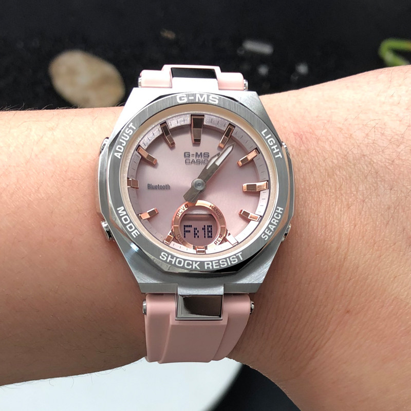 卡西欧手表BABY-G MSG-B100-4A/DG-9A/1A/D-2A太阳能蓝牙女士腕表