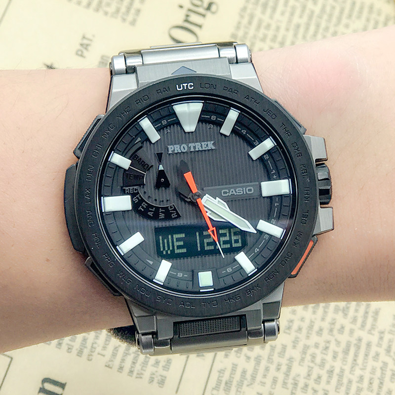 CASIO手錶PRX-8000T-7A/8001YT/YT/8000MT/7000太陽能電波男手錶-Taobao