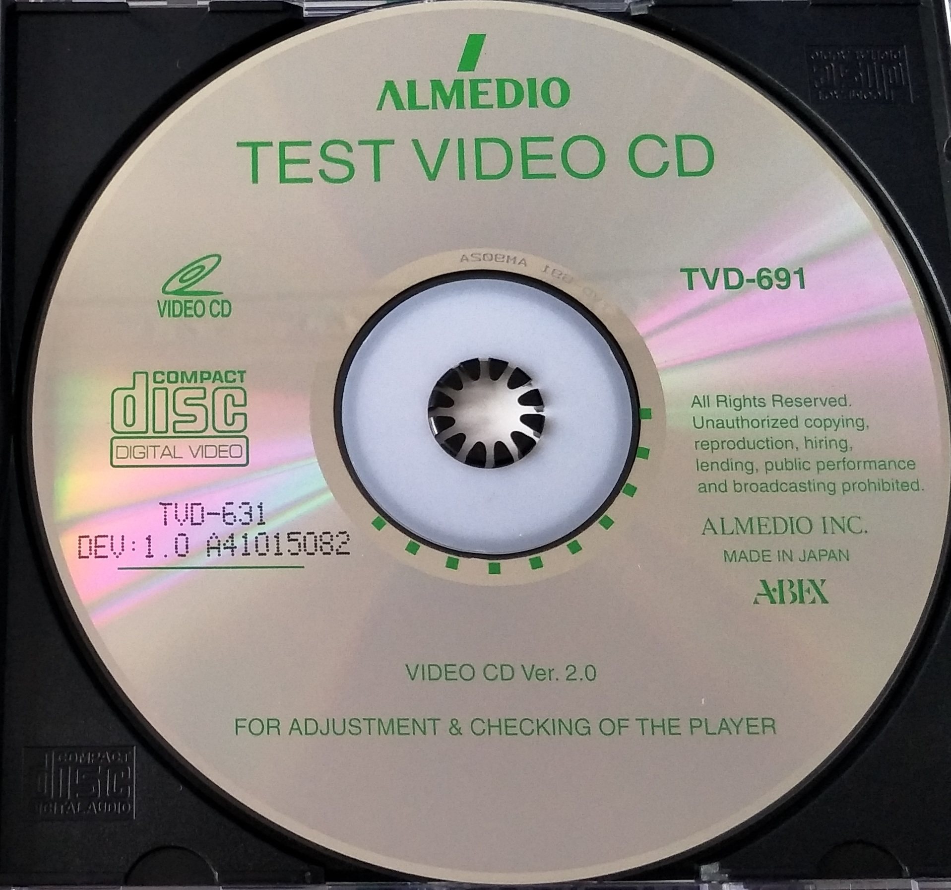 ABEX测试碟 TEST CD TCD-781 TCD-782 TCD-783 TCD-784 TCD-785-阿里巴巴