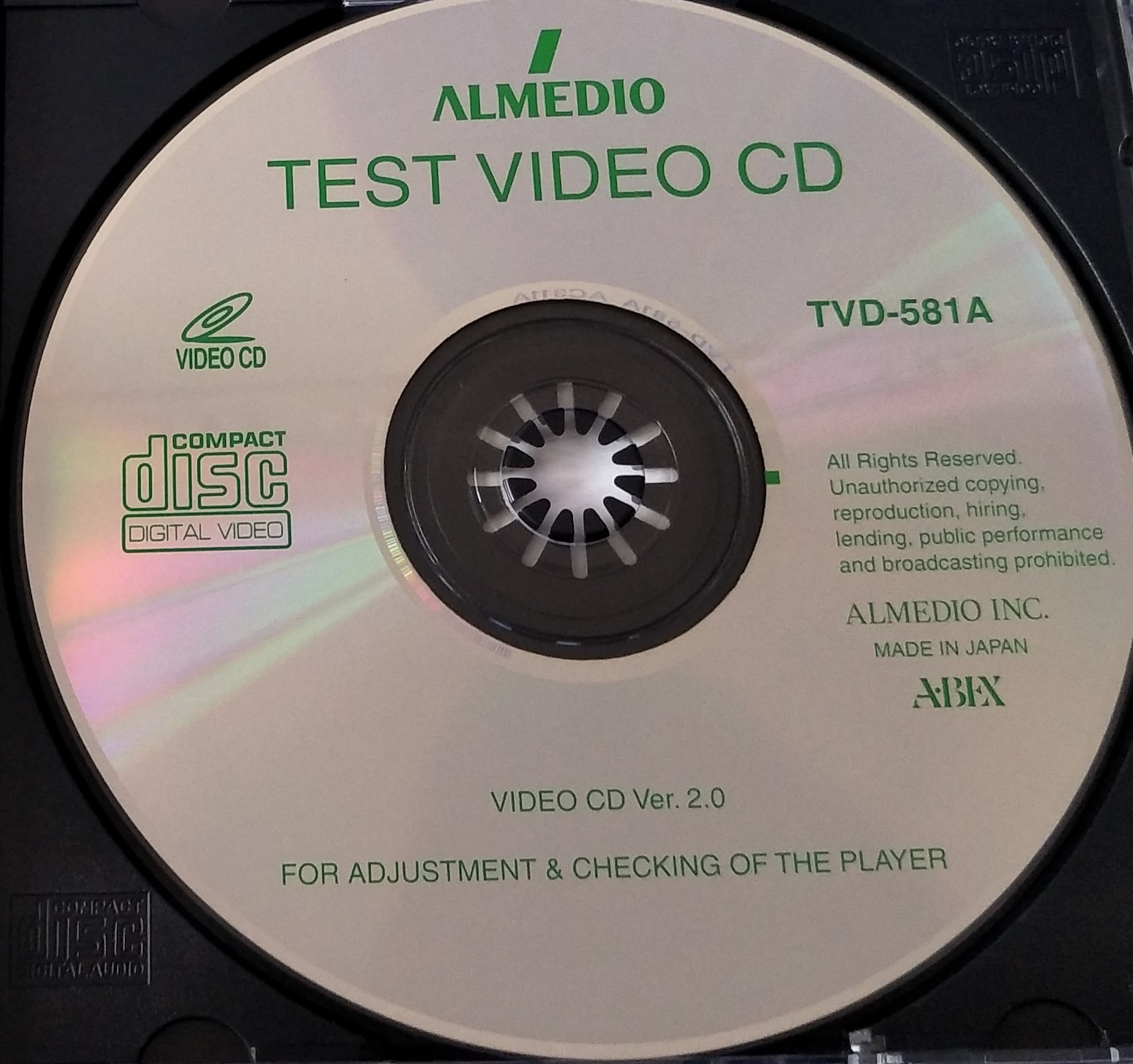 ABEX测试碟 TEST CD TCD-781 TCD-782 TCD-783 TCD-784 TCD-785-阿里巴巴