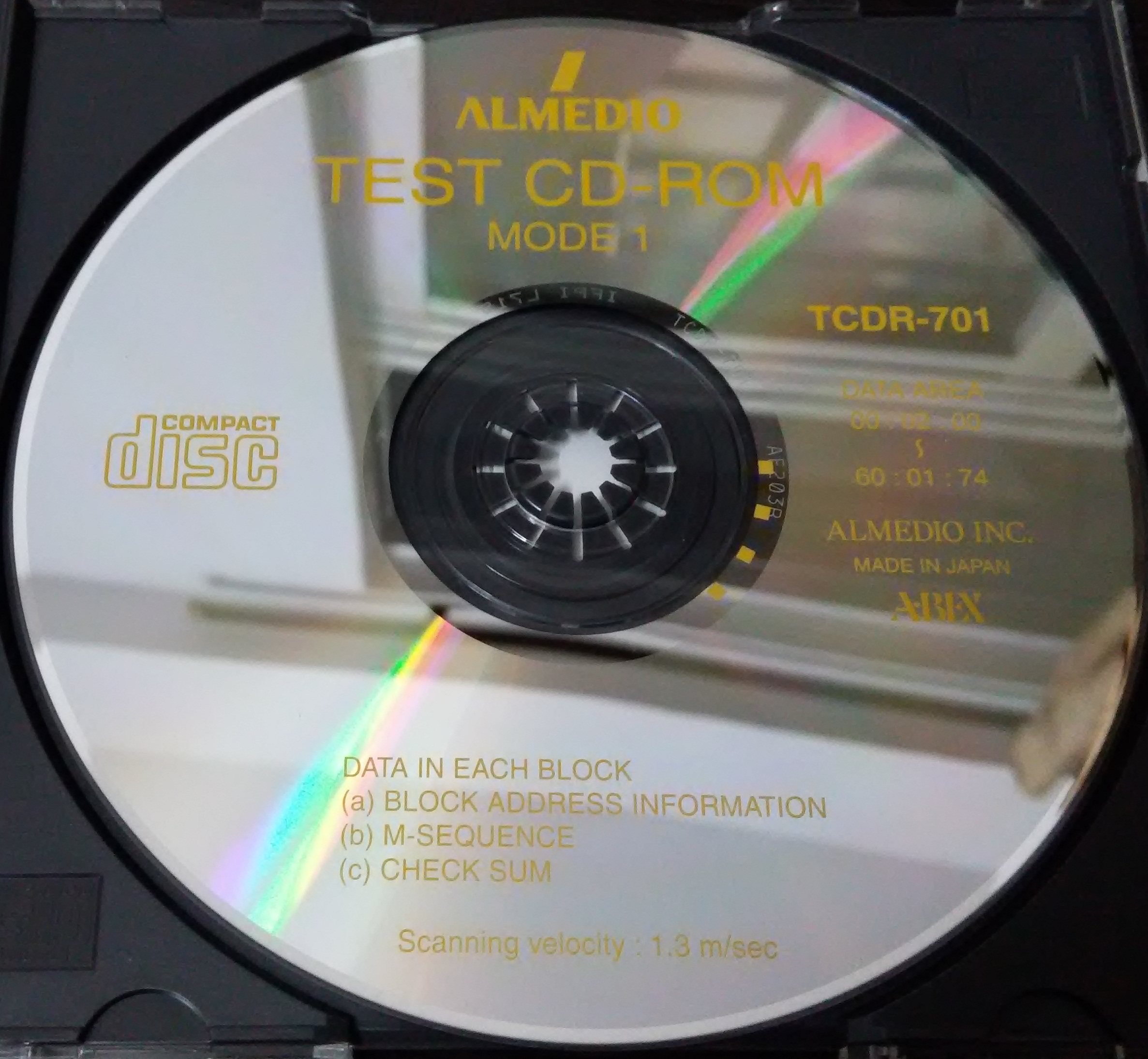 ABEX测试碟 TEST CD TCD-781 TCD-782 TCD-783 TCD-784 TCD-785-阿里巴巴