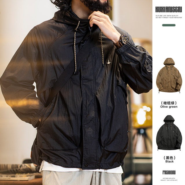 UPF50+ outdoor light and thin sun protection clothes for men in summer ...