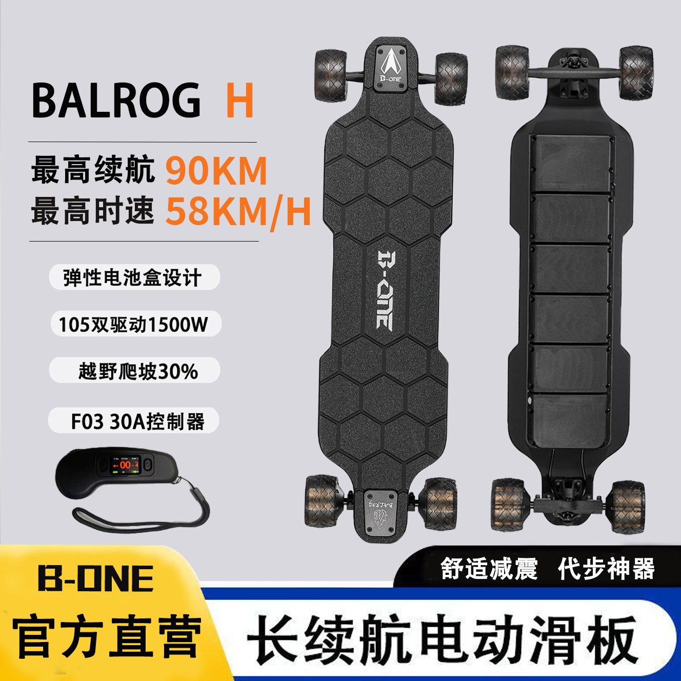 💥 Say goodbye to crowded cities! 🚀 B-one balrog h electric skateboard