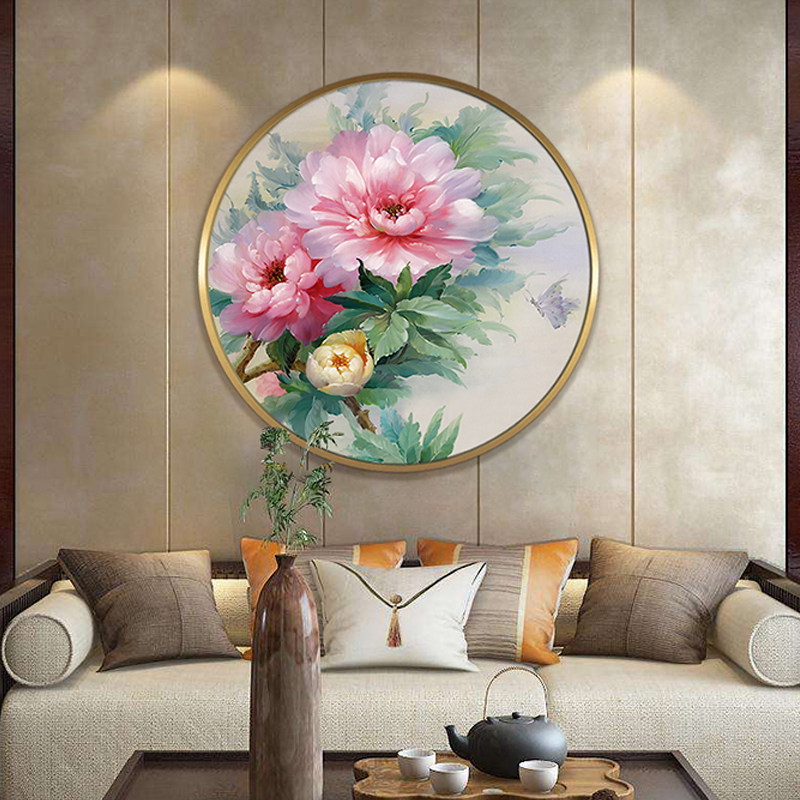 这绣得也太绝了吧！手工十字绣D021花开富贵美到窒息！家人们冲！-十字绣成品-淘宝百科网