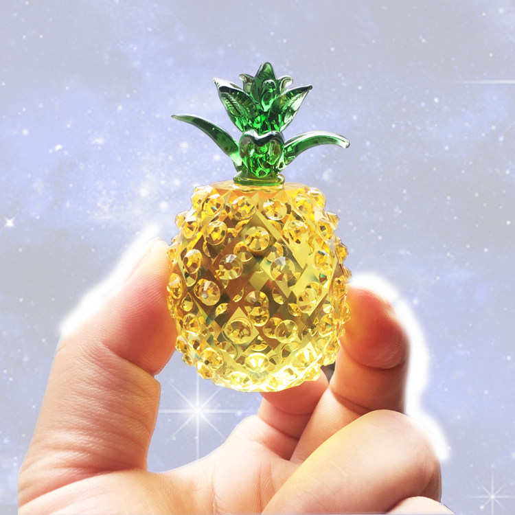 Buy 60MM Creative Crystal pineapple pineapple decorative living room ...
