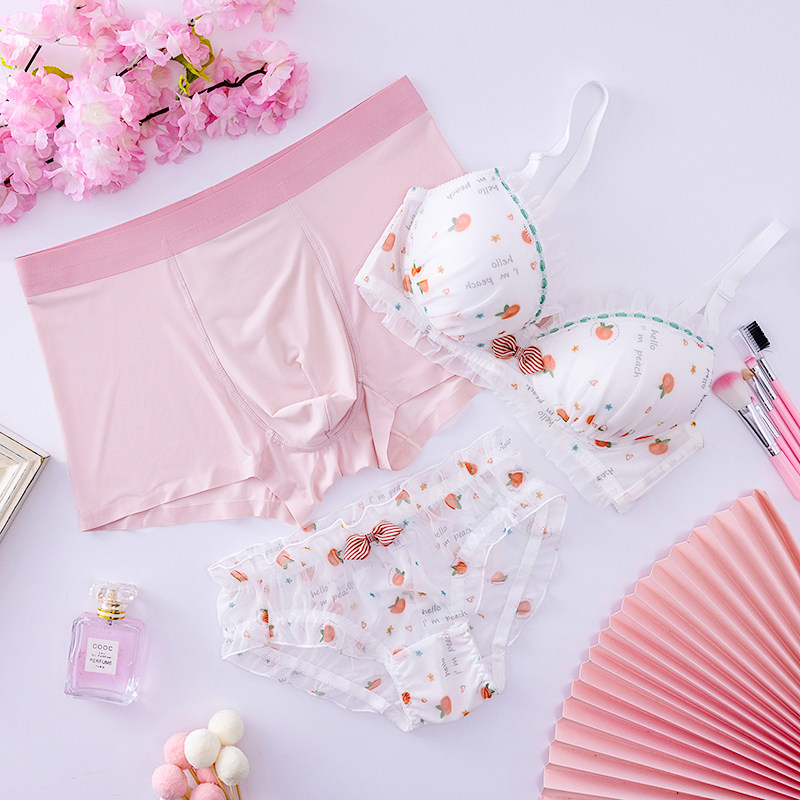 [USD 41.64] Three sets of new iced couple underwear, couple bra bra bra ...