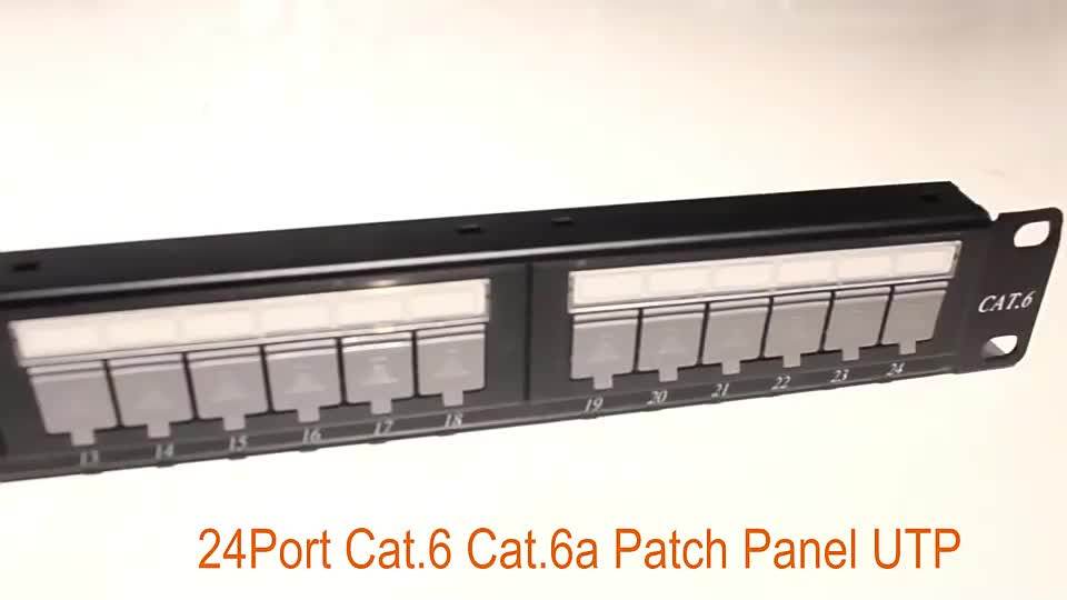 Geteknet Lan Patch Panel 24 48 Port Cat 6 5e Rj45 Patch Panel Cat6 ...