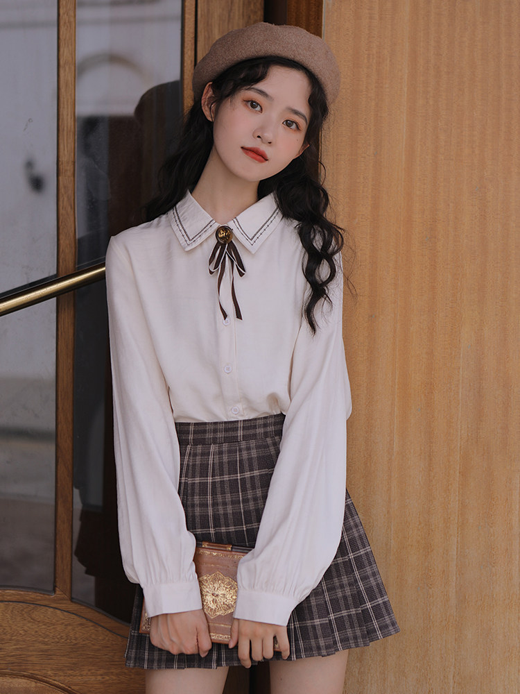 [USD 38.70] Linjou Ling Jiu shirt female spring and autumn 2023 new ...