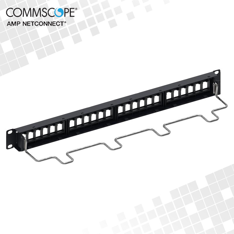 Commscope AMP six unshielded 24-port patch panel CPP-UDDM-SL-1U-24 ...