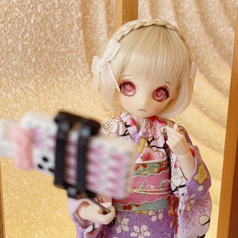 OB22 OB24 小布 AZONE bjd6分 P20 特六素体娃衣日式樱花和服浴衣，我玩了直接上头！_BJD_淘宝游戏网