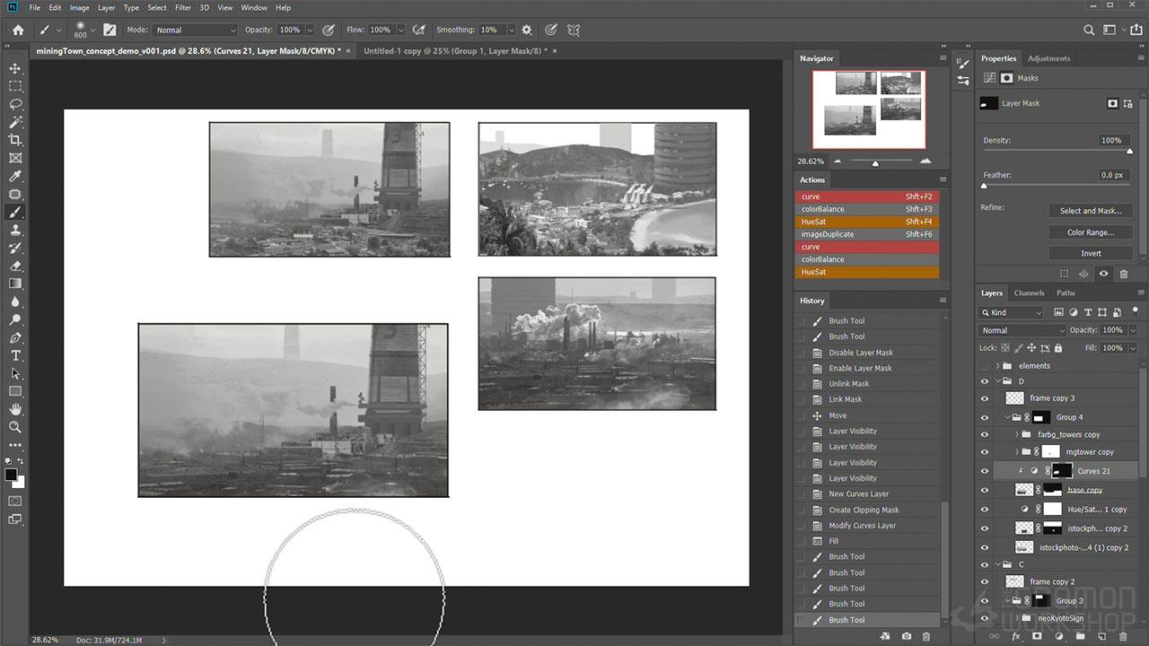 中英文字幕-Blender/Nuke/PS电影级绘景MP场景合成教程 The Gnomon Workshop - Cinematic ...