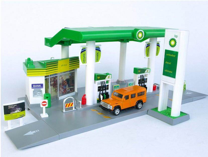 [USD 9.63] Yufeng Shell car gas station car wash room children's scene ...
