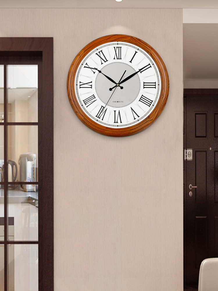 Han clock watch wall clock living room household decoration clock Solid ...