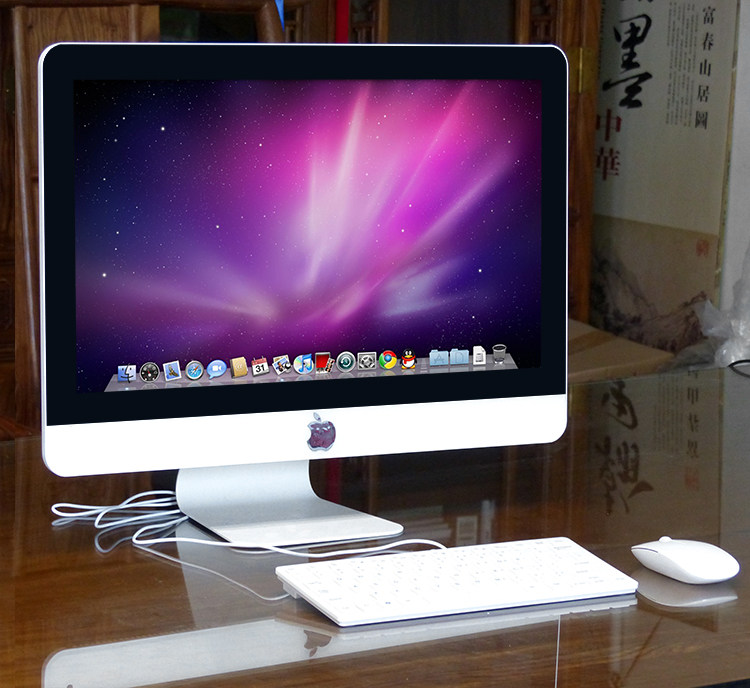 Silver white21.5/24/ 27inch artificial apple all-in-one computer model ...