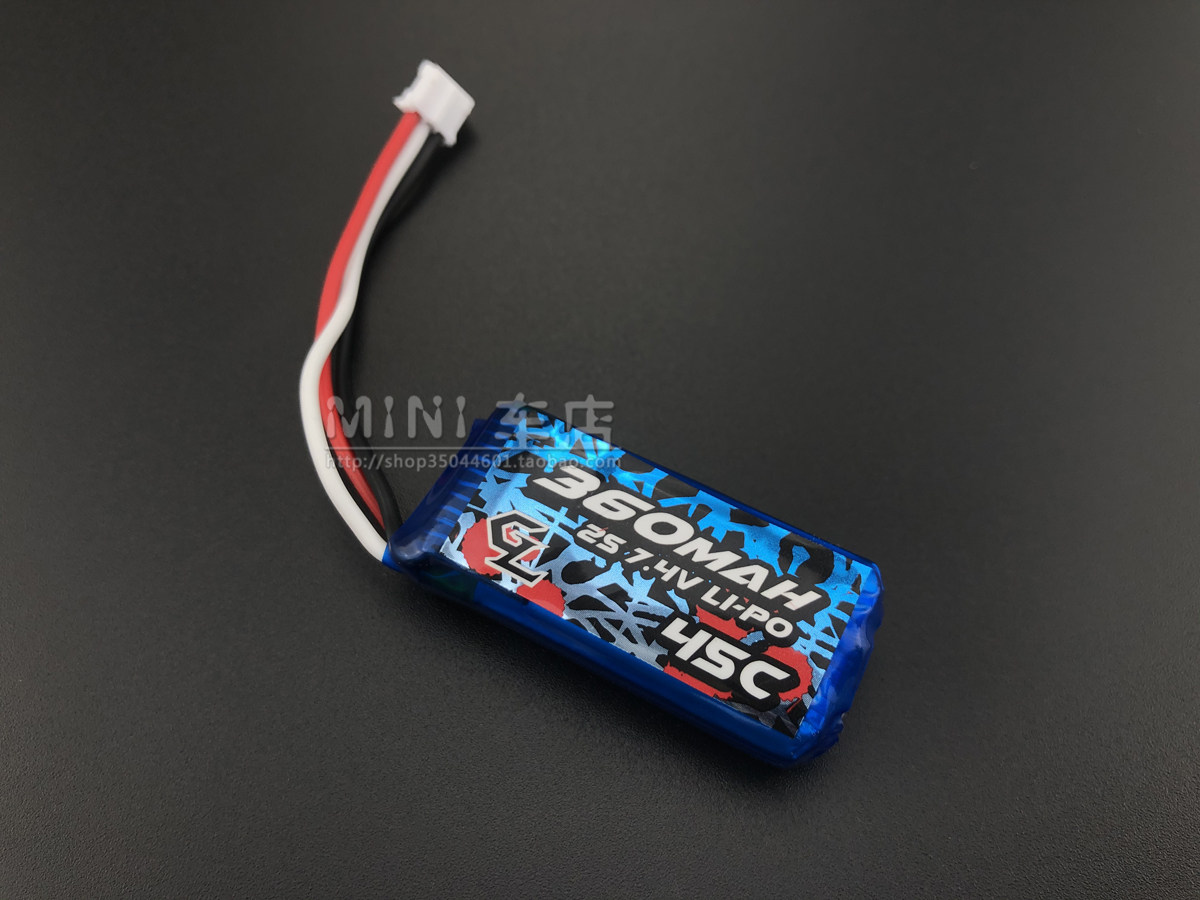 GL-RACING HIGH DISCHARGE RATE 2S 360MA LITHIUM BATTERY AMZ BZ AMR GLA ...