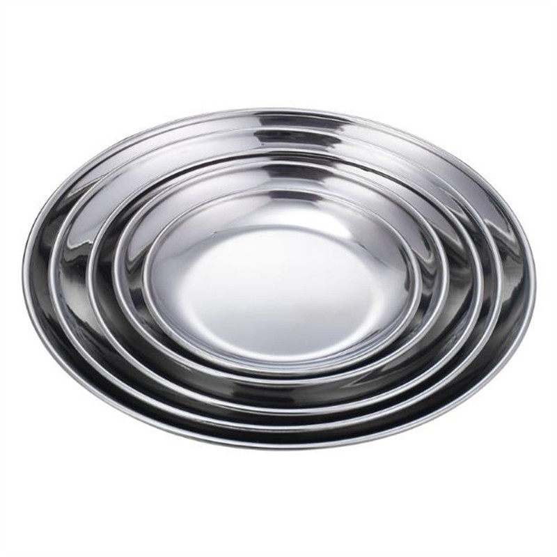 Stainless steel Korean multi-purpose disc barbecue plate dim sum ...