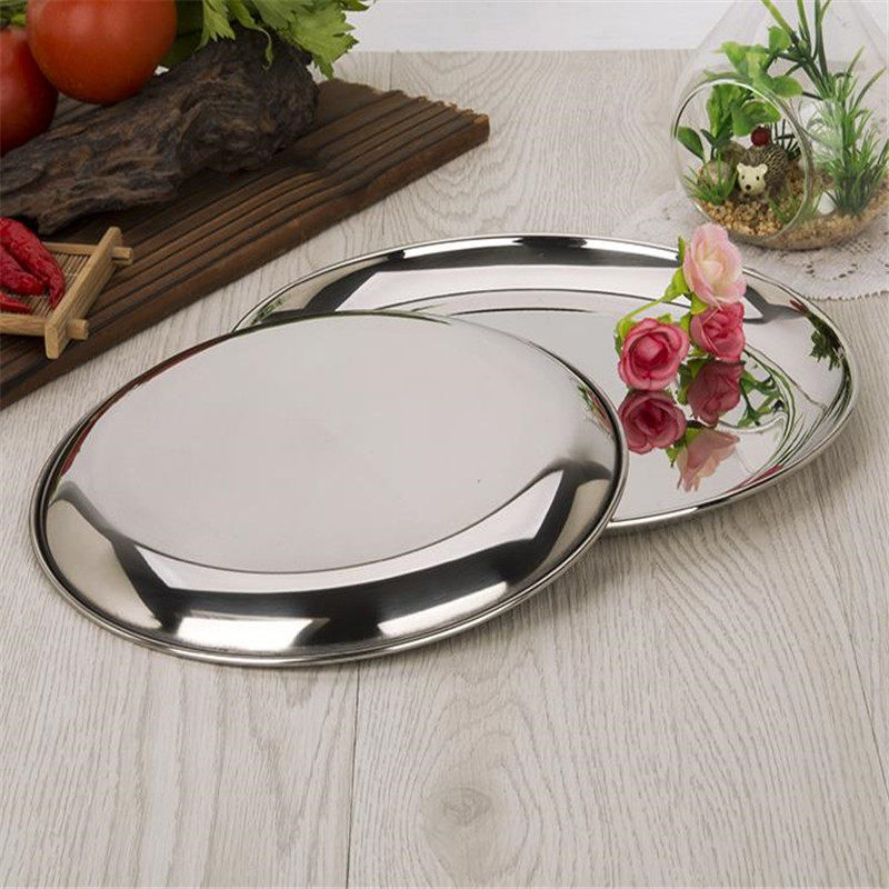 Stainless steel Korean multi-purpose disc barbecue plate dim sum ...