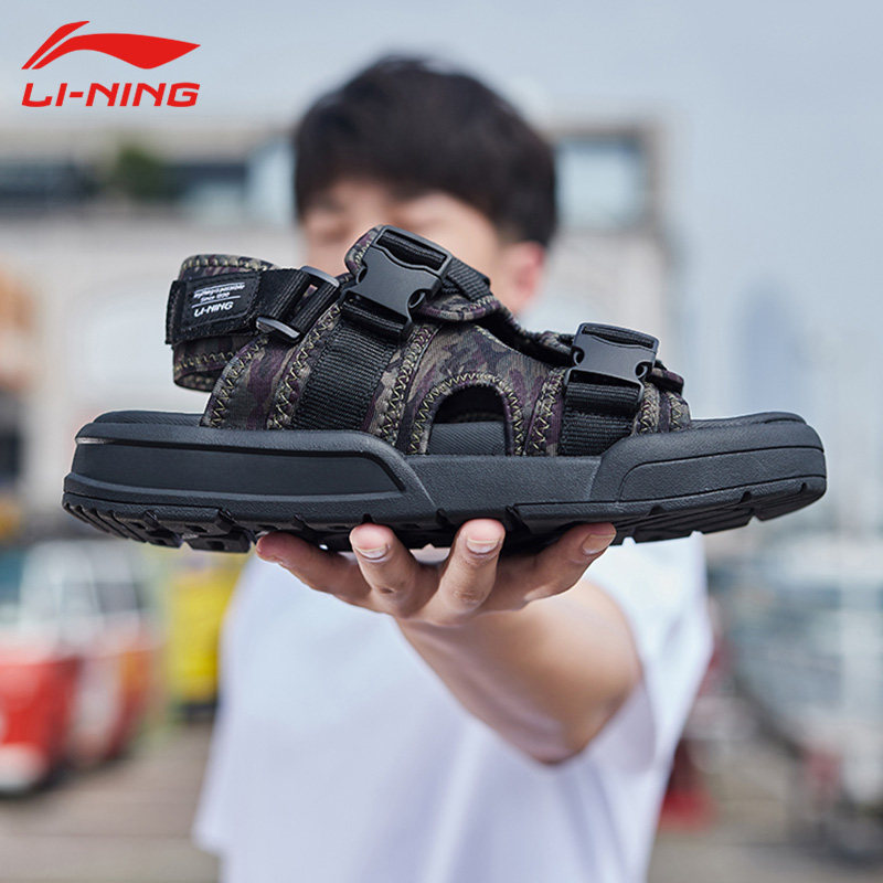 Li Ning sports sandals 2021 summer new style male and female couples ...
