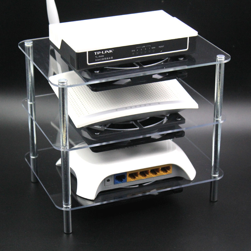 Router cooling rack router radiator fan set-top box broadband cat ...