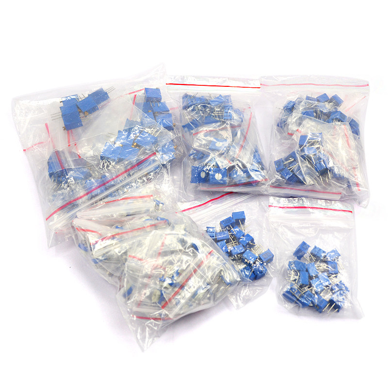 Potentiometer package 3296W precision blue and white adjustable ...