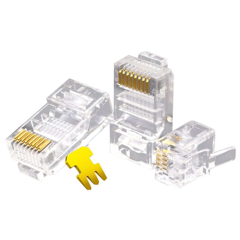 Network Cable Crystal Head - Category 5e Gigabit Shielded RJ45 ...