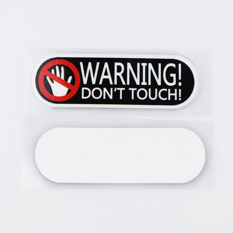 Zhuo Sticker Strictly prohibit touching car decoration sticker Warning ...