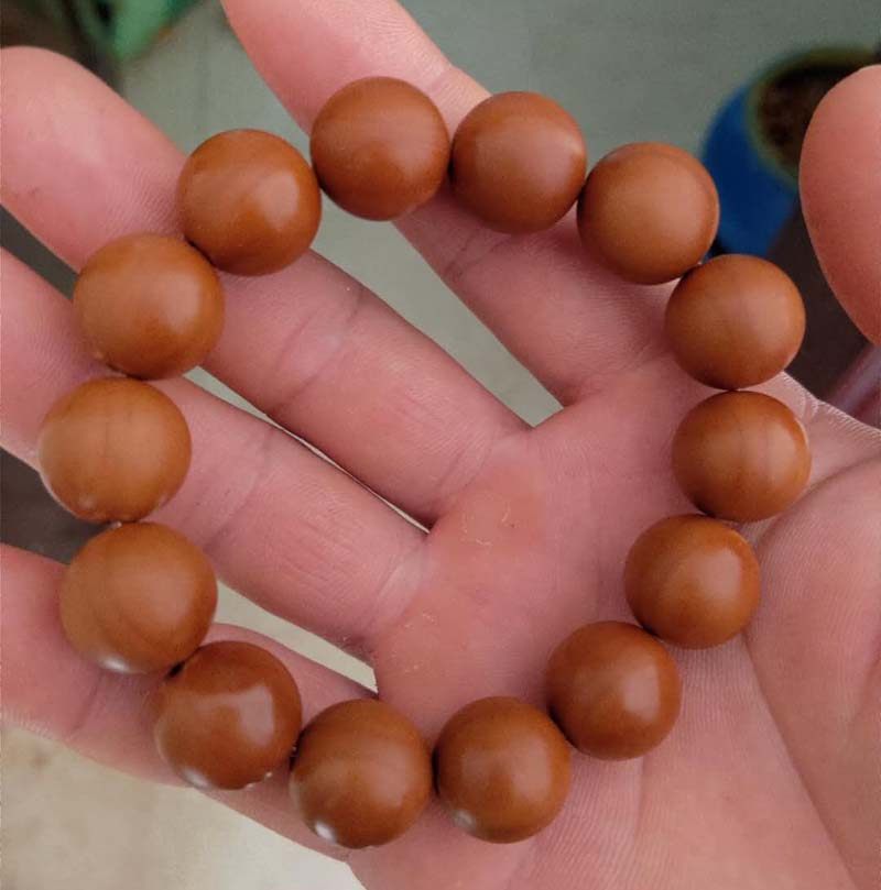 Olive core perfect circle 1.6 fine light pearl core black olive hand ...