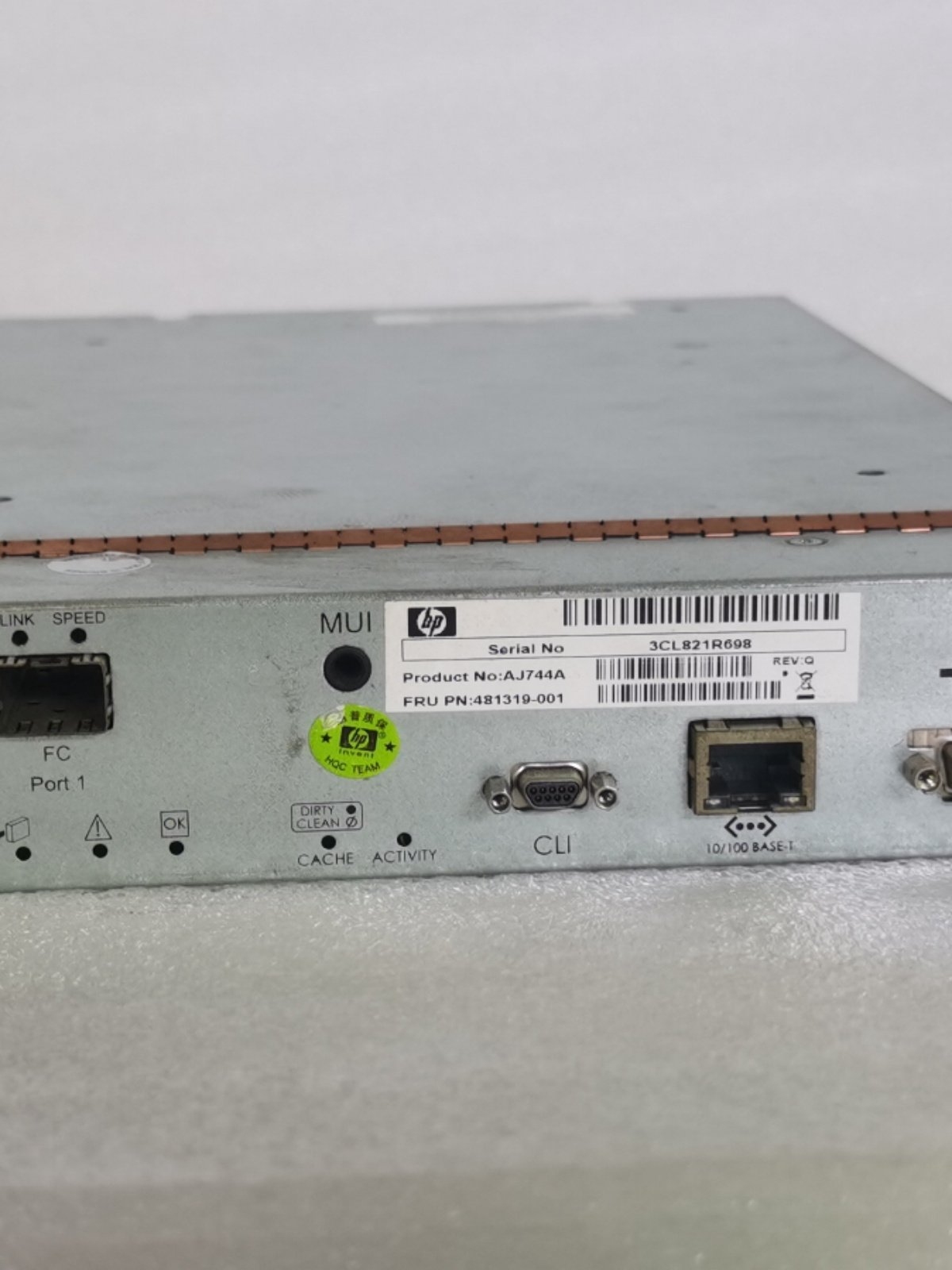 AJ744A 481319-001 HP MSA2000 FC Fiber Optic Controller - kkomputertech