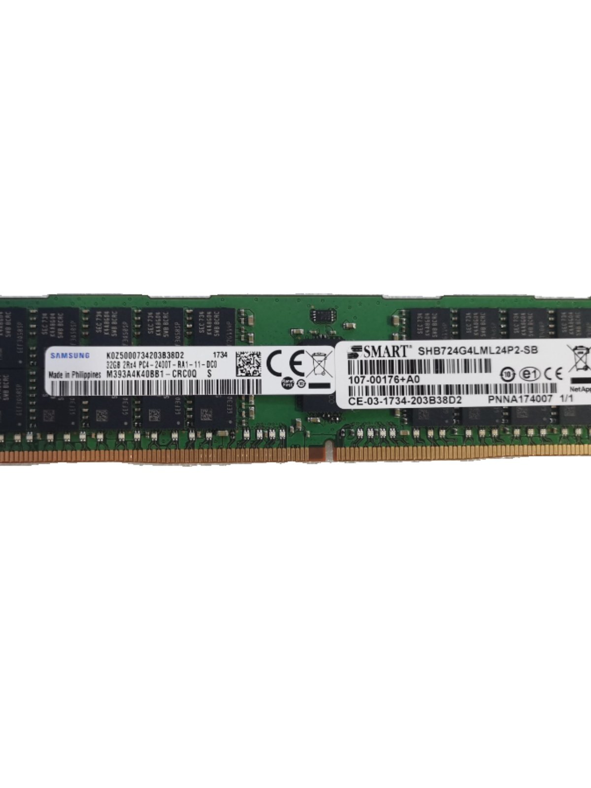 107-00176 NETAPP 32GB DDR4-2400 RDIMM FAS8200 AFF-A700 memory ...