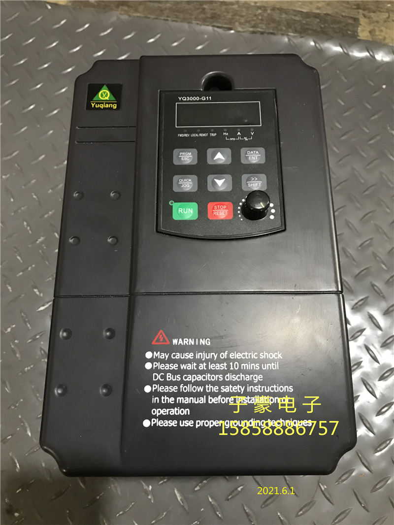 二手誉强变频器YQ3000G11-407R5G/11P 7.5/11KW 380V现货成色漂亮-Taobao