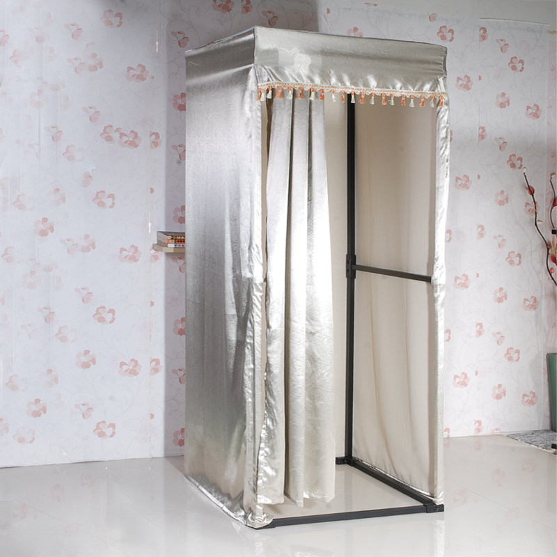 Temporary mobile fitting room in the mall Clothing store landing ...