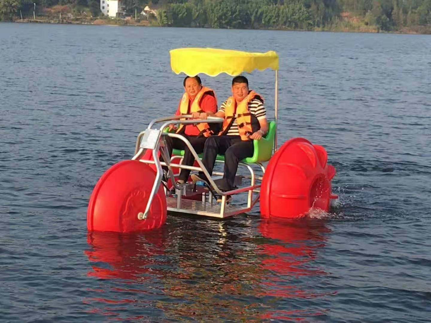 Water tricycle sightseeing car pleasure boat pedal boat motorcycle ...