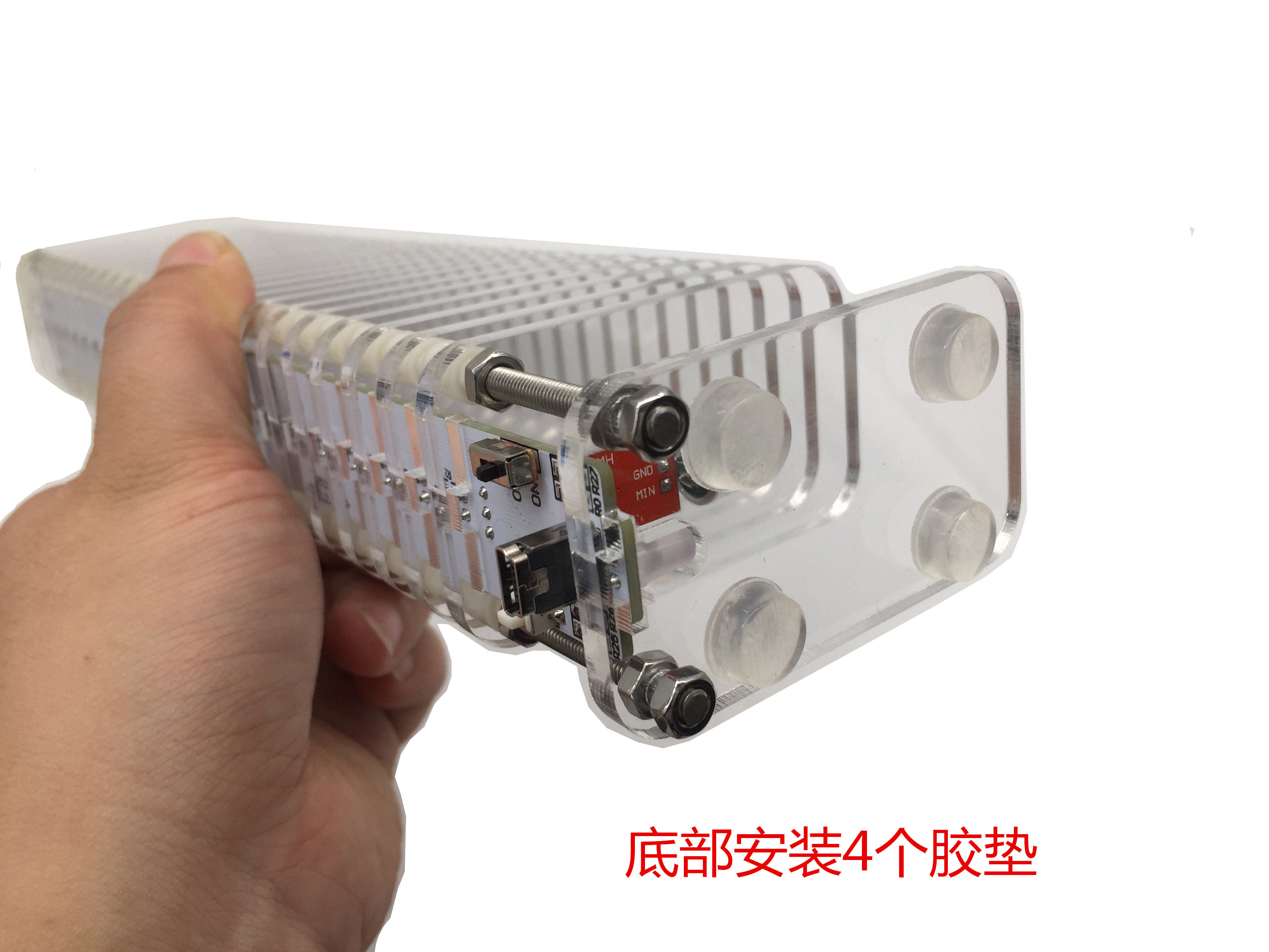 KS25声控梦幻水晶音柱光立方LED音乐频谱电子制作DIY套件VU塔-阿里巴巴