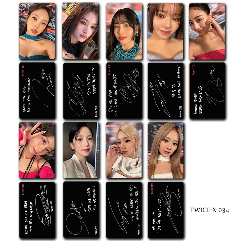 韩国女团twice周边小卡应援卡签名自拍写真照片卡钱包卡套卡-Taobao