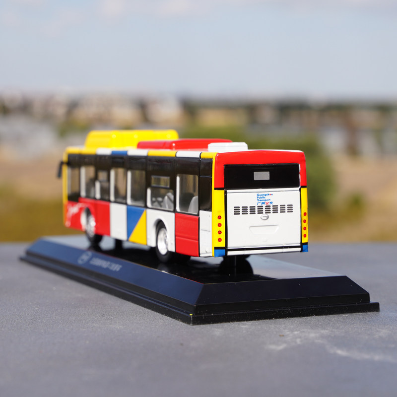 1:64 BYD K9 Bus K8 pure electric bus BYD Guangqi Guangzhou Bus model